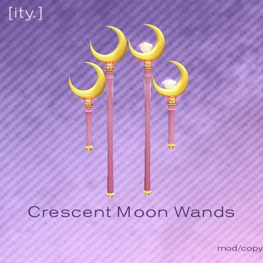 Second Life Marketplace - [ity.] Crescent Sailor Moon Wands